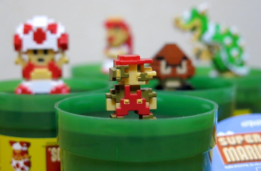 One Schlock's Requiem // Super Mario Bros. Dot Figures